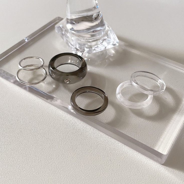 Stray Kids Ring HYUNJIN & FELIX Pick Homaica Ring 1+1 Acrylic Ring ...